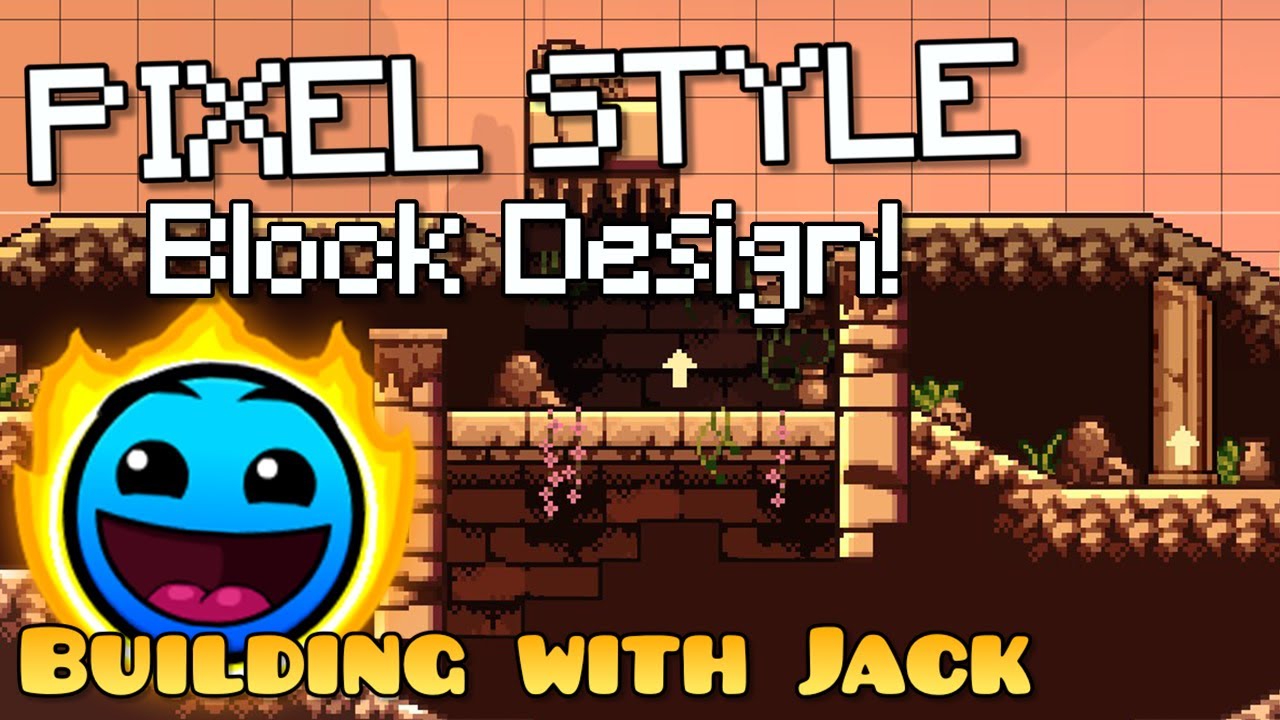 How to make 2.2 Pixel Style Block Design! Building with Jack | Geometry ...