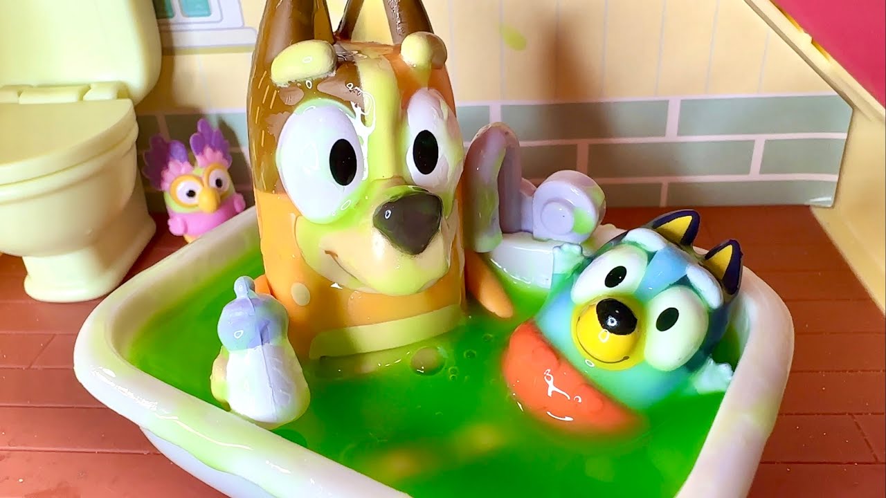 Baby Bluey - SLIME - Bluey toys pretend play - YouTube