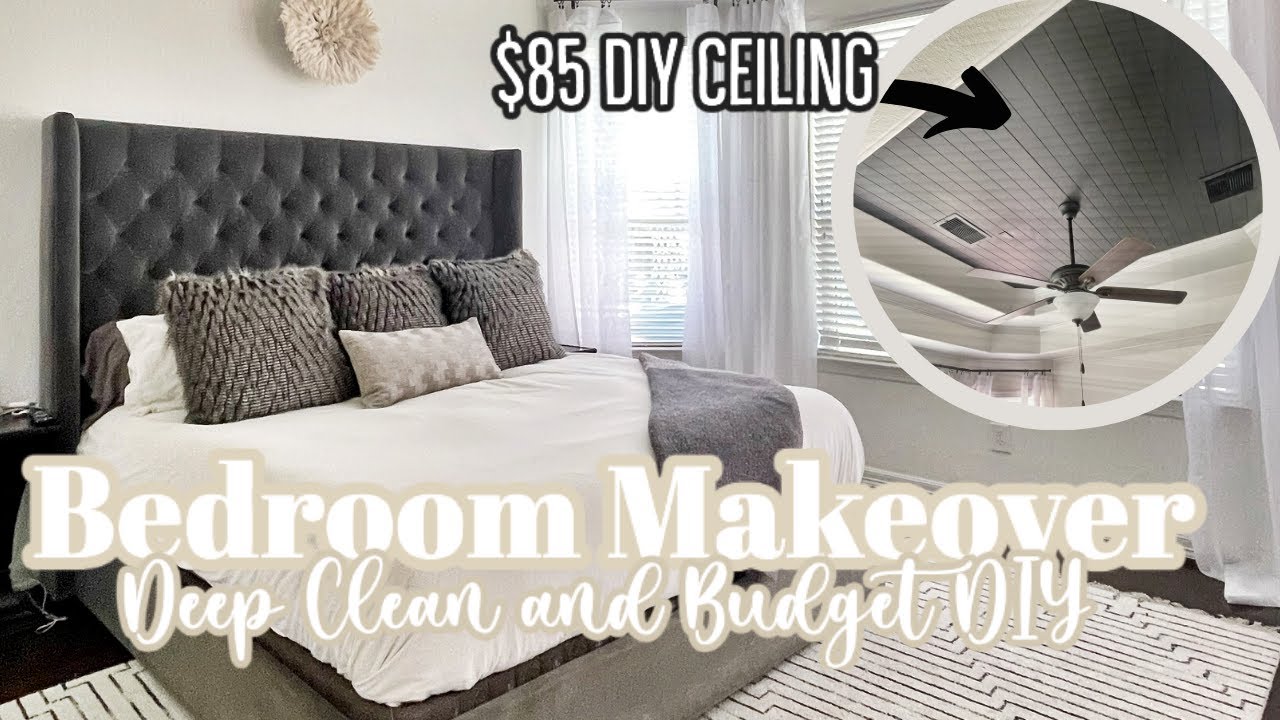 DIY MASTER BEDROOM MAKEOVER ON A BUDGET / DIY MASTER BEDROOM ...