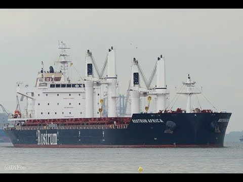 ROSTRUM AFRICA - Shipspotting Germany 🇩🇪 River Weser near City Brake ...