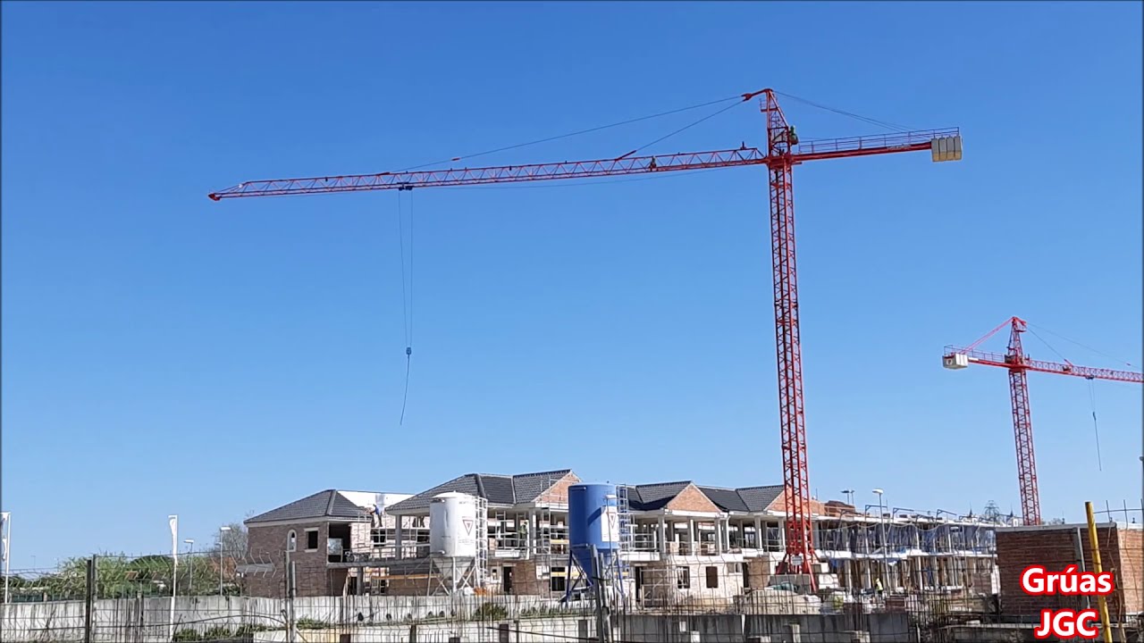 Grúas Torre PINGON MARCIGRÚAS en Sevilla y Huelva - YouTube