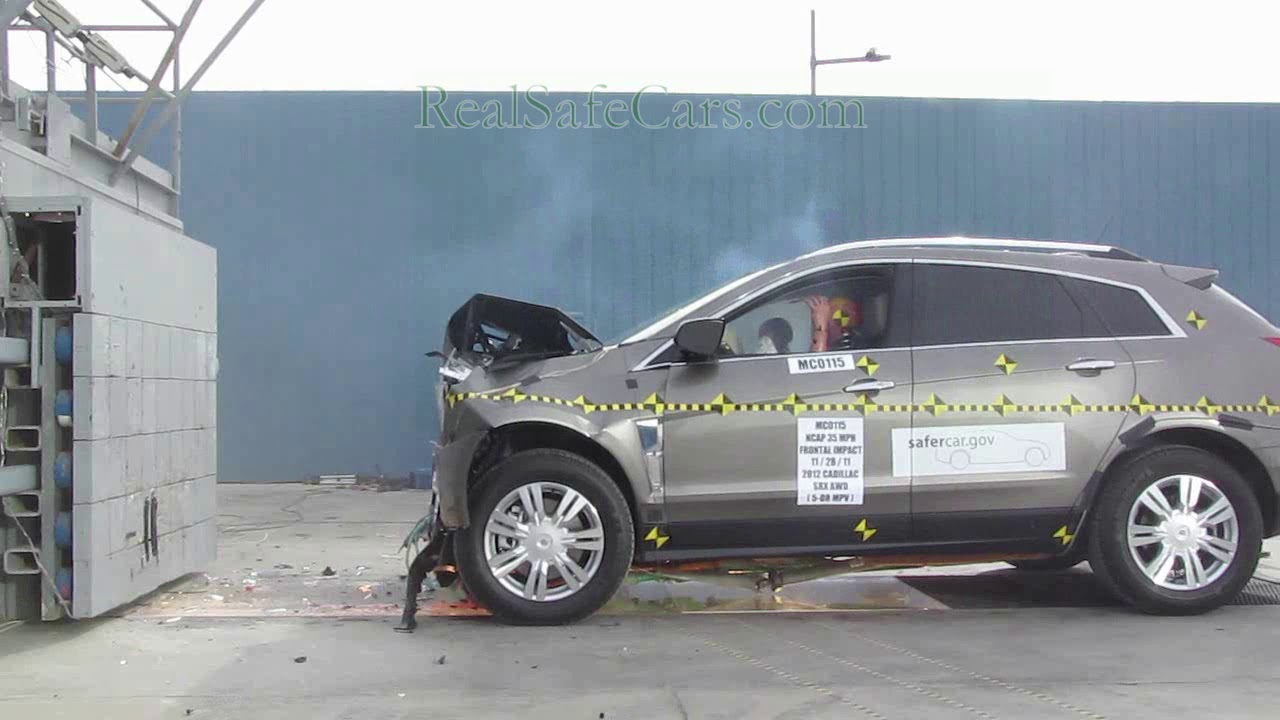 Cadillac SRX (2010-2016) Crash Tests (Side-Pole, Front, Side) - YouTube