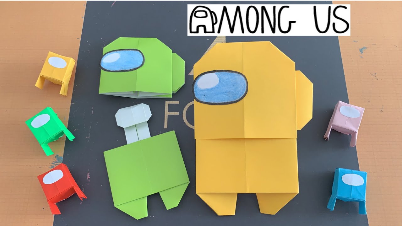 ORIGAMI DEAD BODY AMONG US EASY TUTORIAL - YouTube