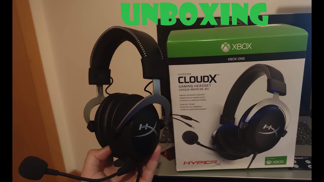 Unboxing do headset hyperx cloudx versão de xbox. - YouTube