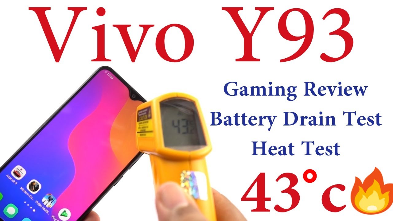 Vivo Y93 Gaming Review, Battery Drain Test, Heat Test - YouTube