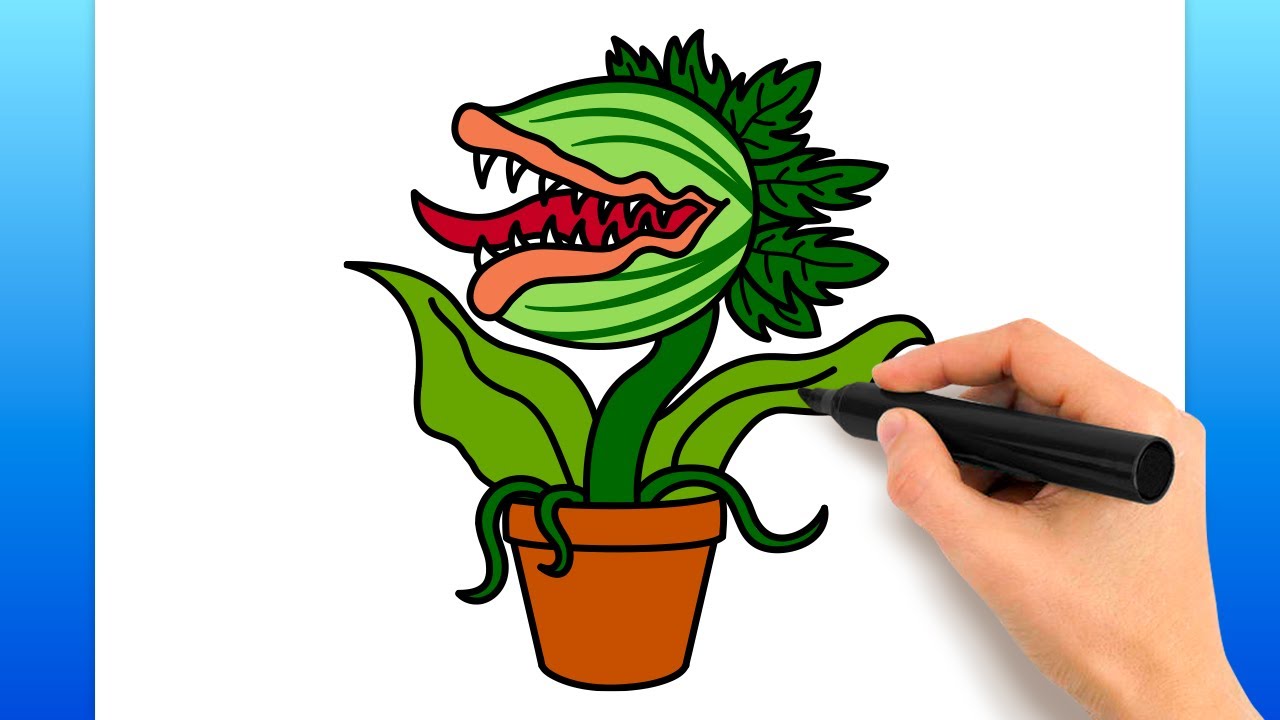 How To Draw Audrey II From Little Shop of Horrors (Easy Drawing ...