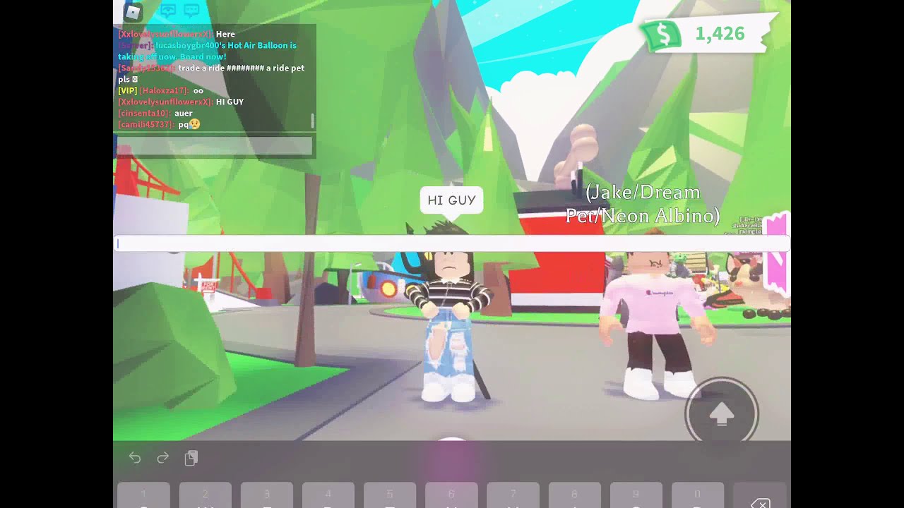 Playing adopt me friend meee! - YouTube