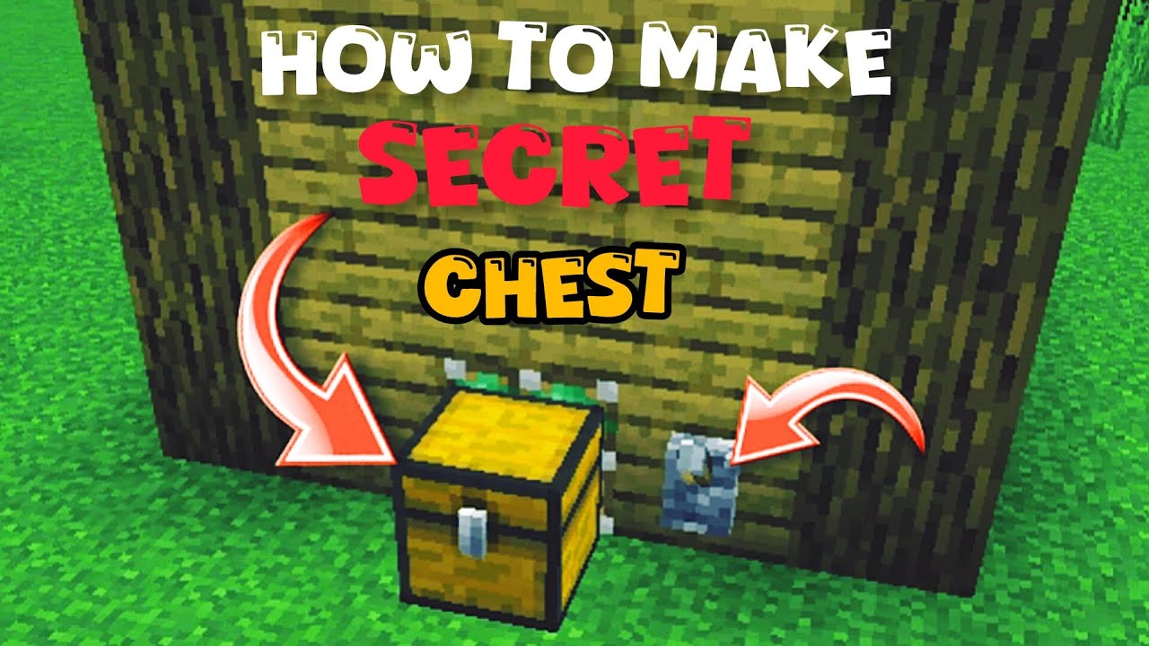 HOW TO MAKE SECRET CHEST IN MINECRAFT SURVIVAL ? 19 - YouTube