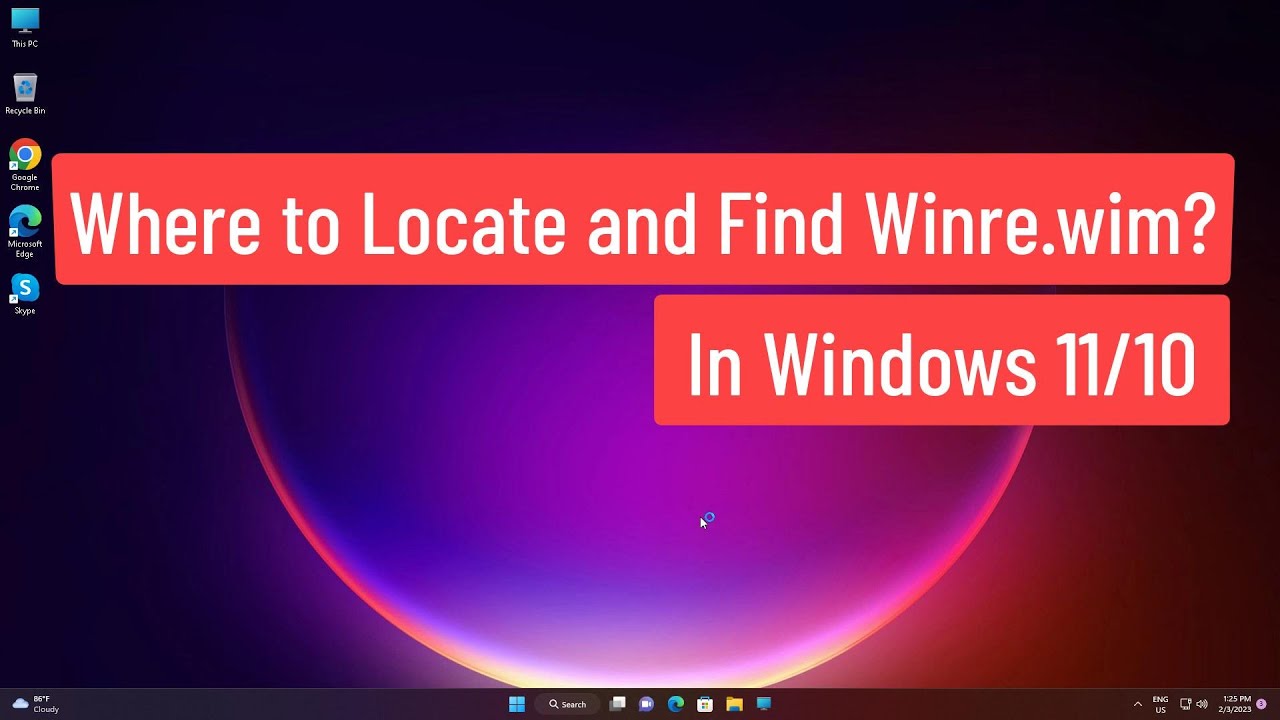 Where to Locate and Find Winre.wim? - YouTube