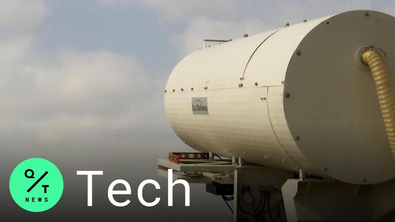 Israel Tests Laser Weapon at Gaza Strip - YouTube