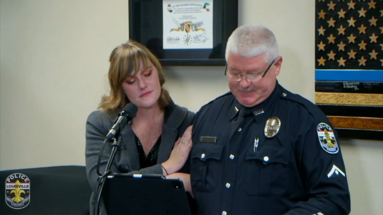 LMPD honors officer killed 3 years ago in line of duty - YouTube