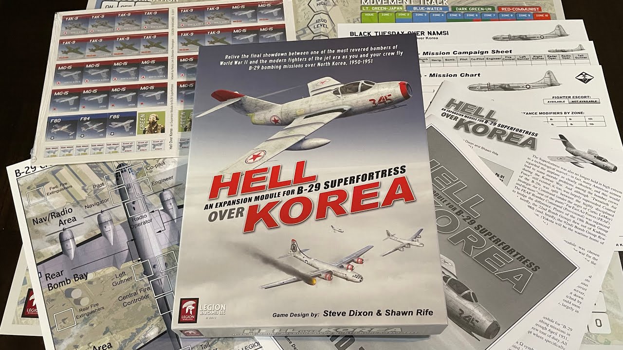 Hell Over Korea (Legion Wargames) - Unboxing and Overview - YouTube