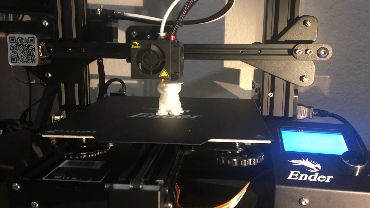 Ender 3 Pro 3D Printer First Print - YouTube