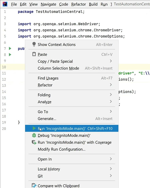 Running Selenium Tests in Chrome's Incognito Mode | Selenium WebDriver ...