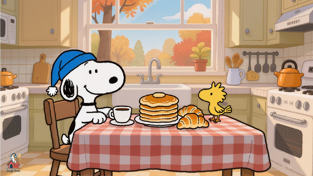 Autumn Snoopy Lofi View 🎧 | Lofi Beats for Study, Relax & Cozy Evenings ...