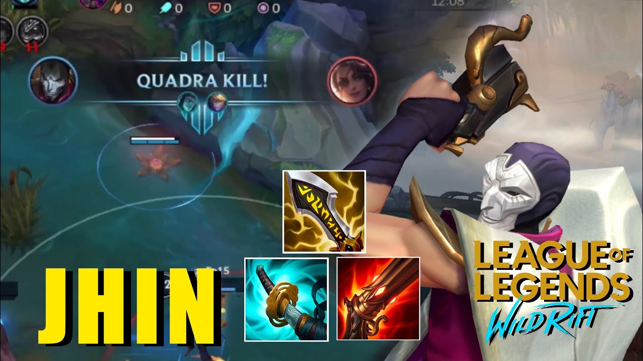 JHIN IN QUADRA KILL! | WILD RIFT - YouTube