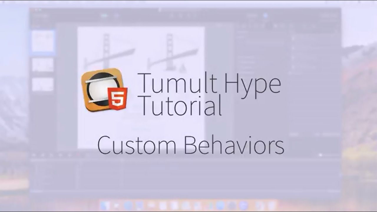 Tumult Hype Tutorial: Custom Behaviors - YouTube