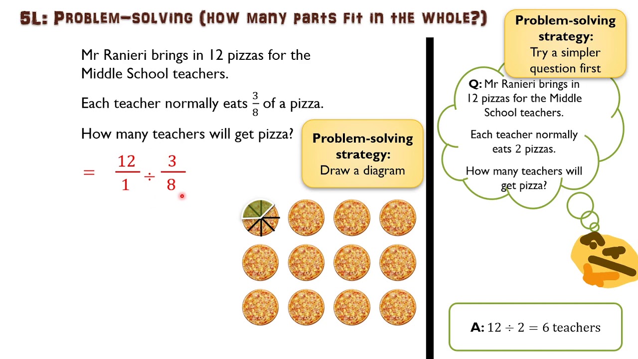5L Problem Solving pizza question - YouTube
