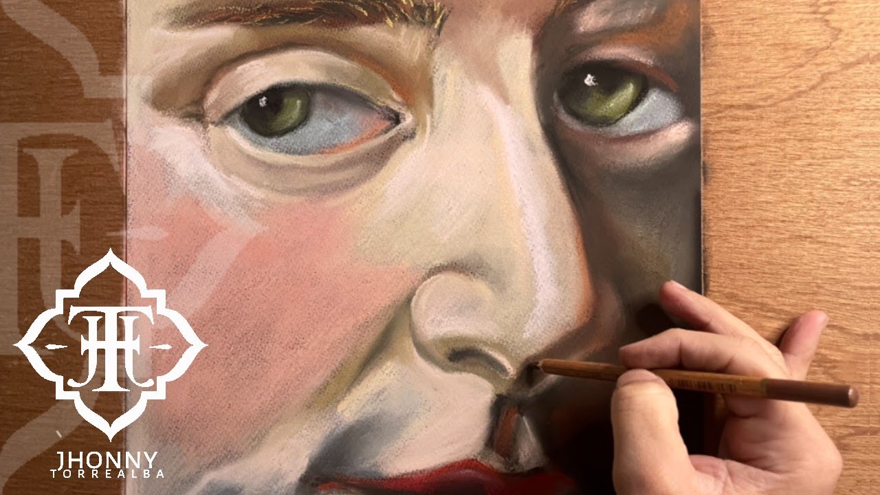 Como pintar en pastel un retrato estilo Barroco / How to paint a ...