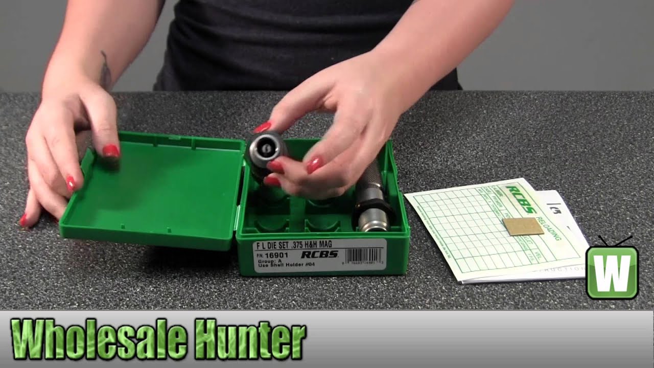 RCBS Series A Full Length Die Set 375 H&H Magnum 16901 Reloading Dies ...