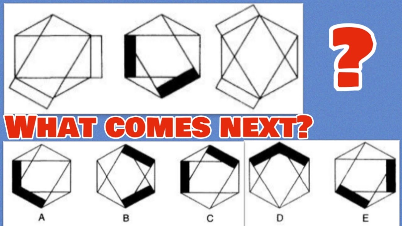 Sample IQ Test: What comes next?ABSTRACT REASONING - YouTube
