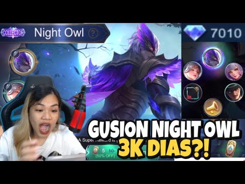 GUSION COLLECTOR SKIN!! 3K DIAS? (MLBB) - YouTube
