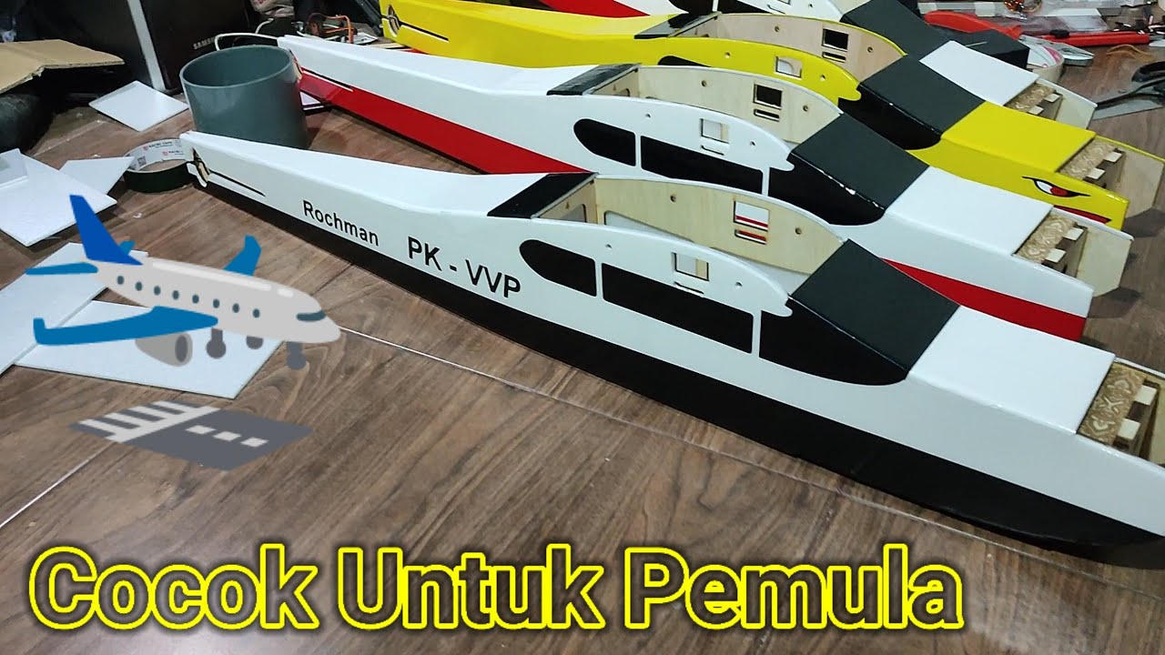 🔴 Perkembangan Pembuatan Pesawat Rc Model Untuk belajar Pemula 🛩 - YouTube