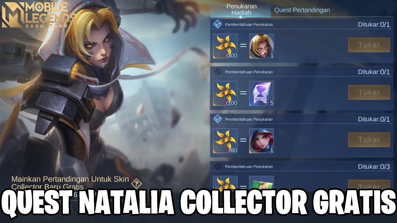 INI DIA QUEST SKIN NATALIA COLLECTOR GRATIS! DIJAMIN 100% PASTI DAPE ...