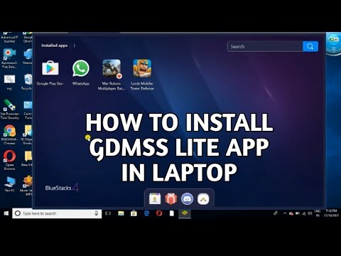 HOW TO INSTALL GDMSS LITE APP IN LAPTOP - YouTube