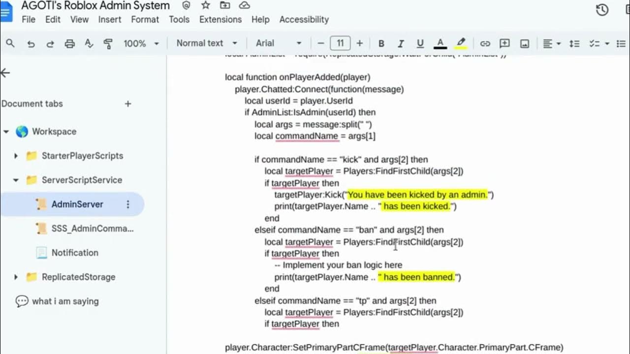 A.G.O.T.I's Admin System | Roblox Studio - YouTube