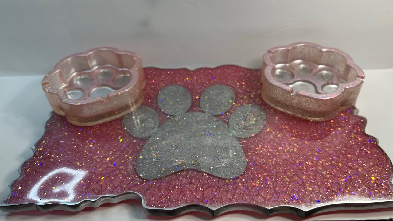 Resin 101: Resin Tray with matching Resin Dog Bowls , #resin #resinart ...