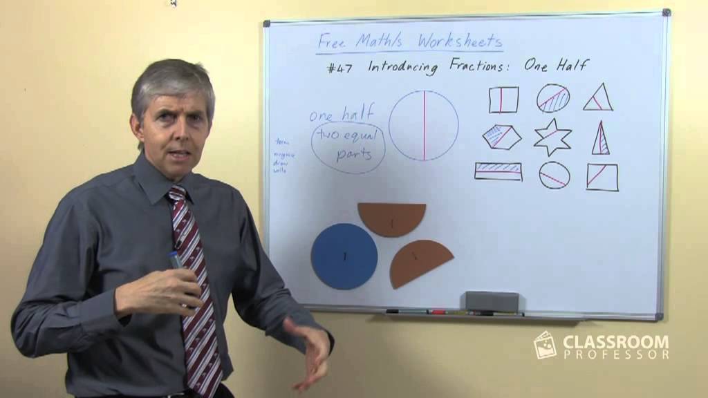 Teacher Math Lesson: Introducing Fractions - YouTube