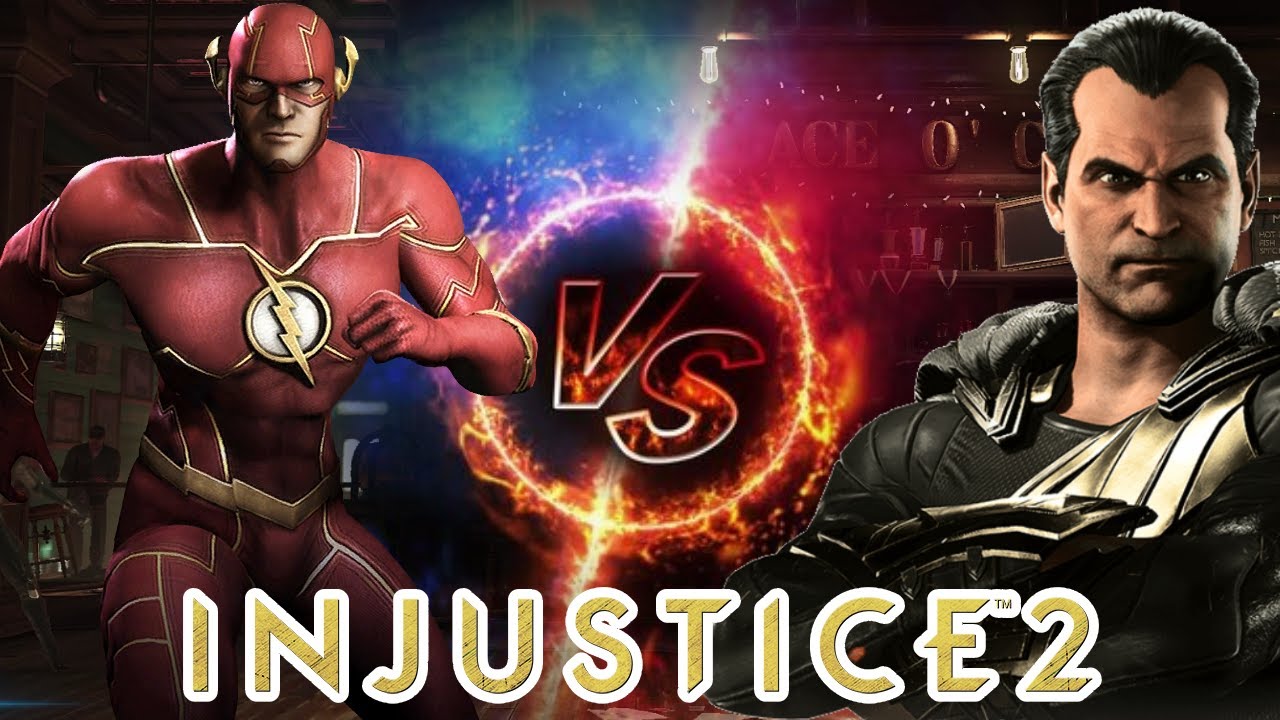 Injustice II Flash vs Black Adam Games Channel - YouTube