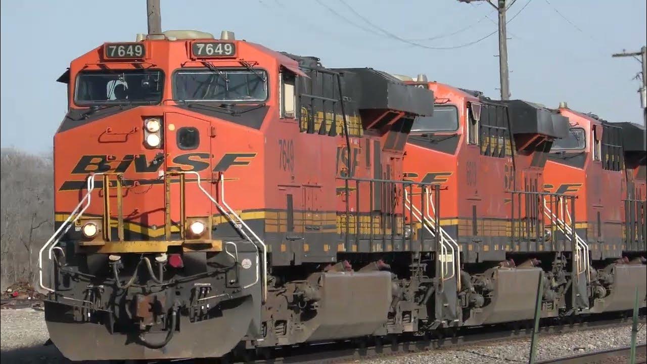 BNSF 7649 West / Z-WSPSTO - Chillicothe, IL - YouTube