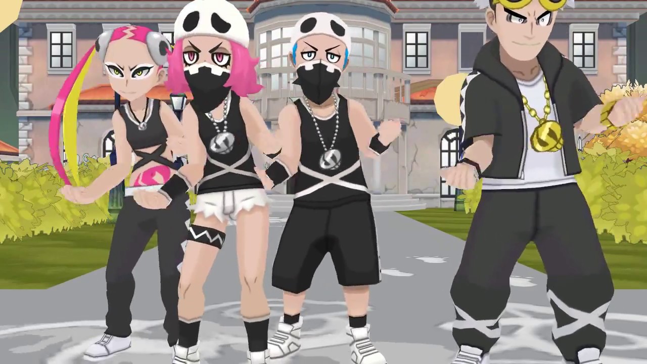 Team Skull Walk (POKEMON SUN AND MOON MMD) DL - YouTube