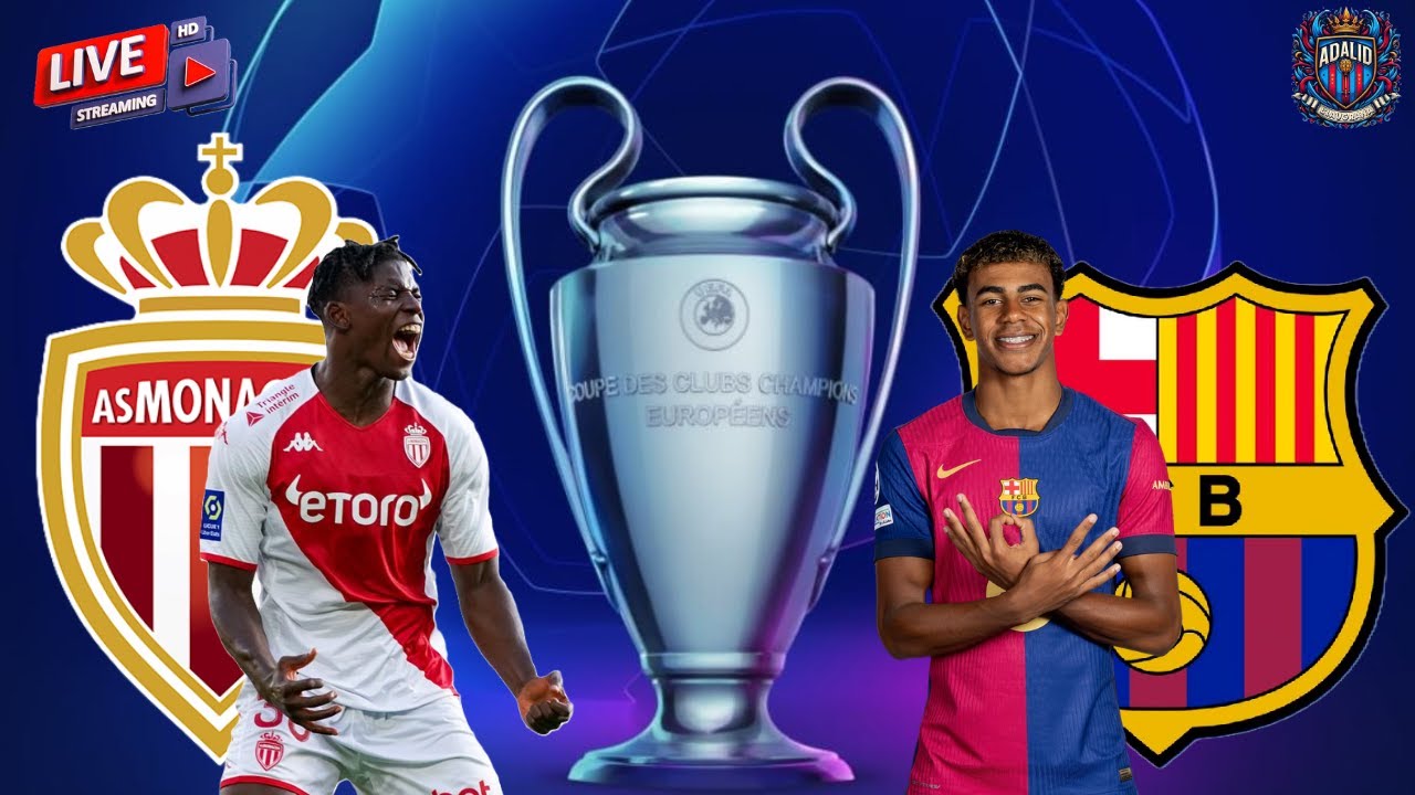 MONACO vs FC.BARCELONA EN DIRECTO CHAMPIONS LEAGUE - YouTube