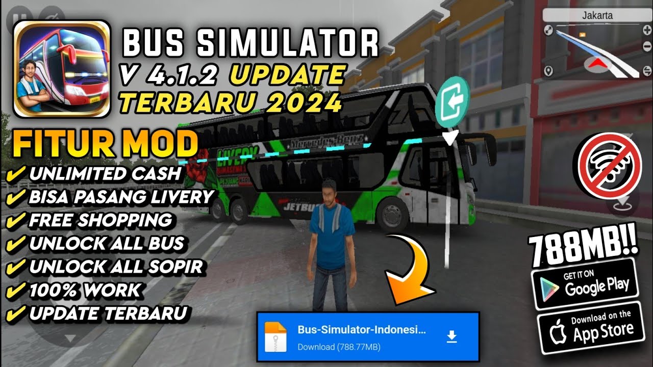 Download Bus Simulator Mod Apk V 4.1.2 Update Terbaru 2024 Unlock All ...
