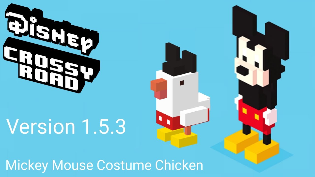 Mickey Mouse Costume Chicken - Crossy Road Version 1.5.3 (Download Link ...