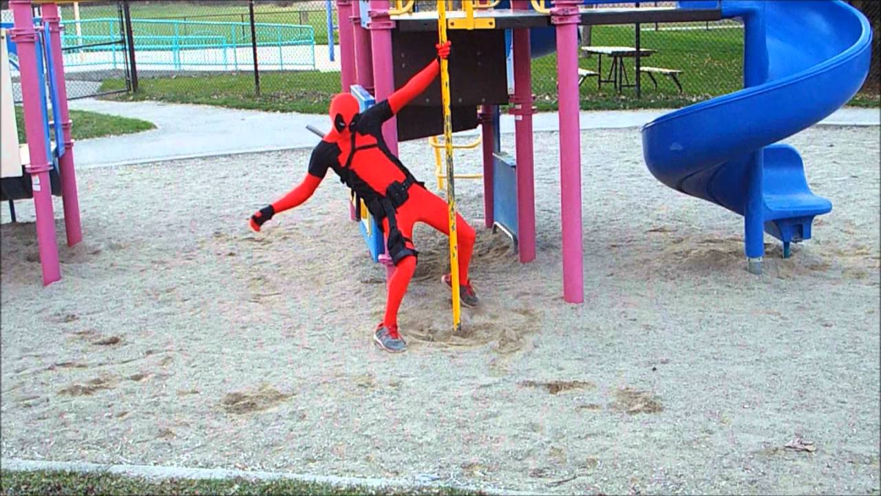 Deadpool Pole Dancing to Rihanna's Work - YouTube