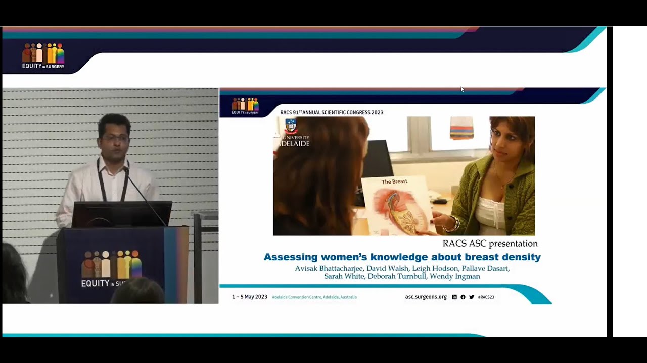 Assessing women’s knowledge about breast density RACS ASC 2023 presentation - YouTube
