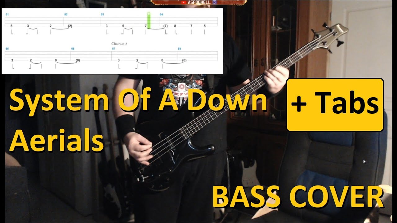 System Of A Down - Aerials -- Bass Cover + Tabs (Ibanez EDB600) - YouTube