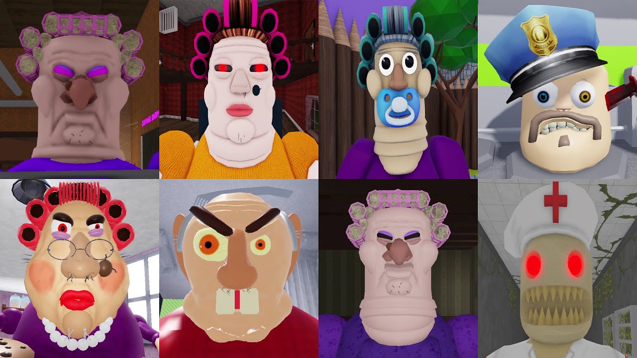 22 Grumpy Roblox All Scary Obby Grumpy Gran,Escape Baby Granny,Evil ...