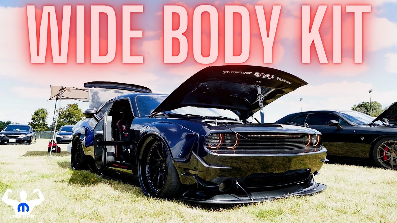 dodge challenger wide body kit - YouTube