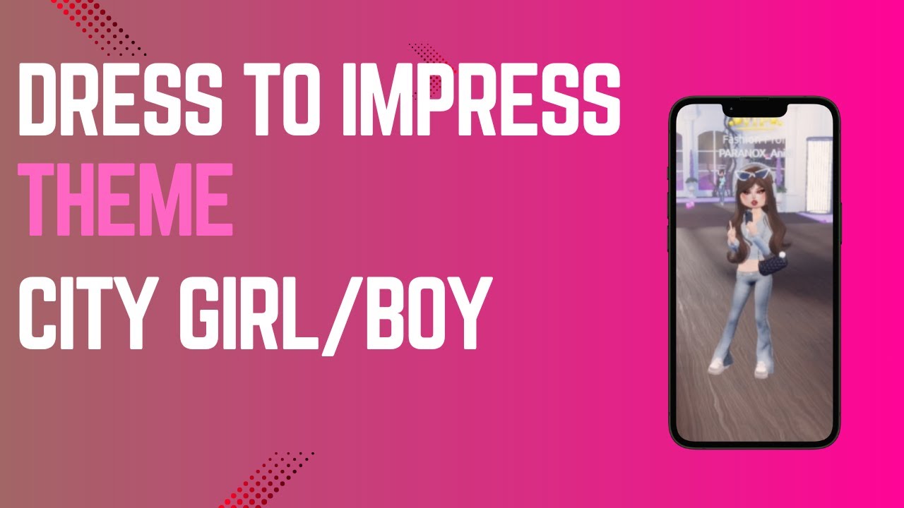 Dress to Impress round ( Theme: City Girl / Boy ) #dti #cityboygirl # ...
