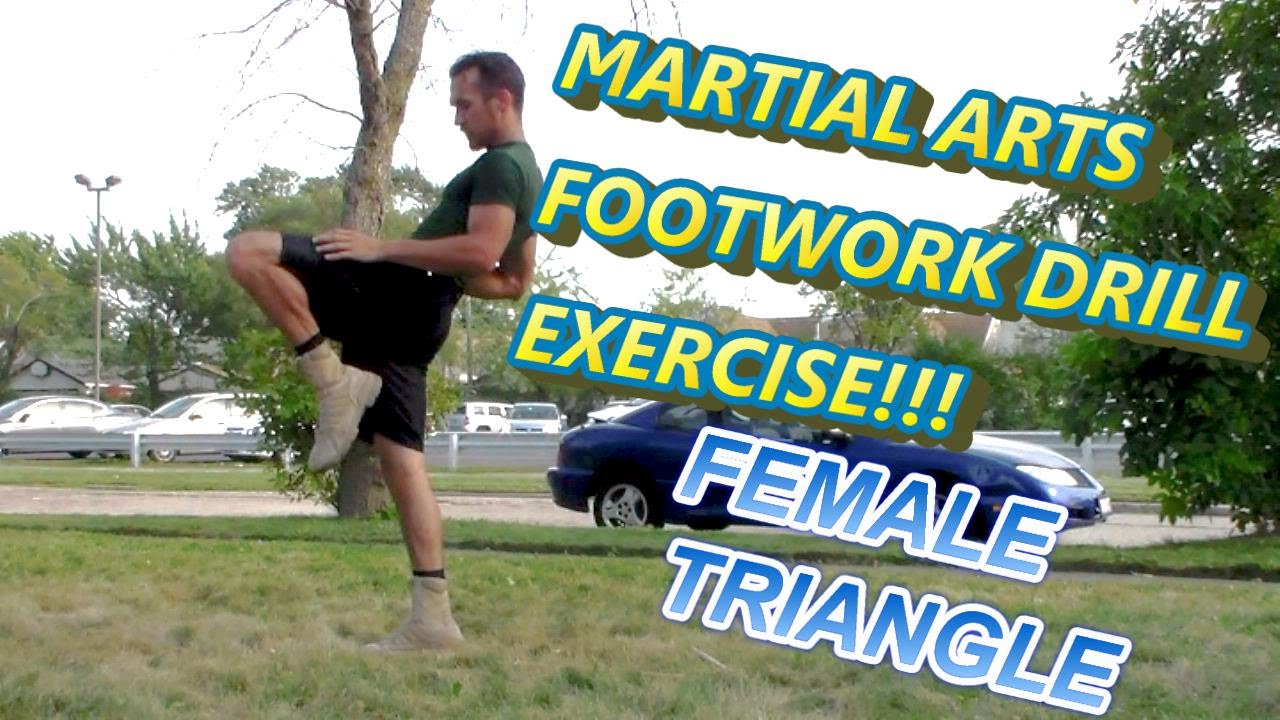 Female Triangle Footwork Drill | Filipino Martial Arts - YouTube