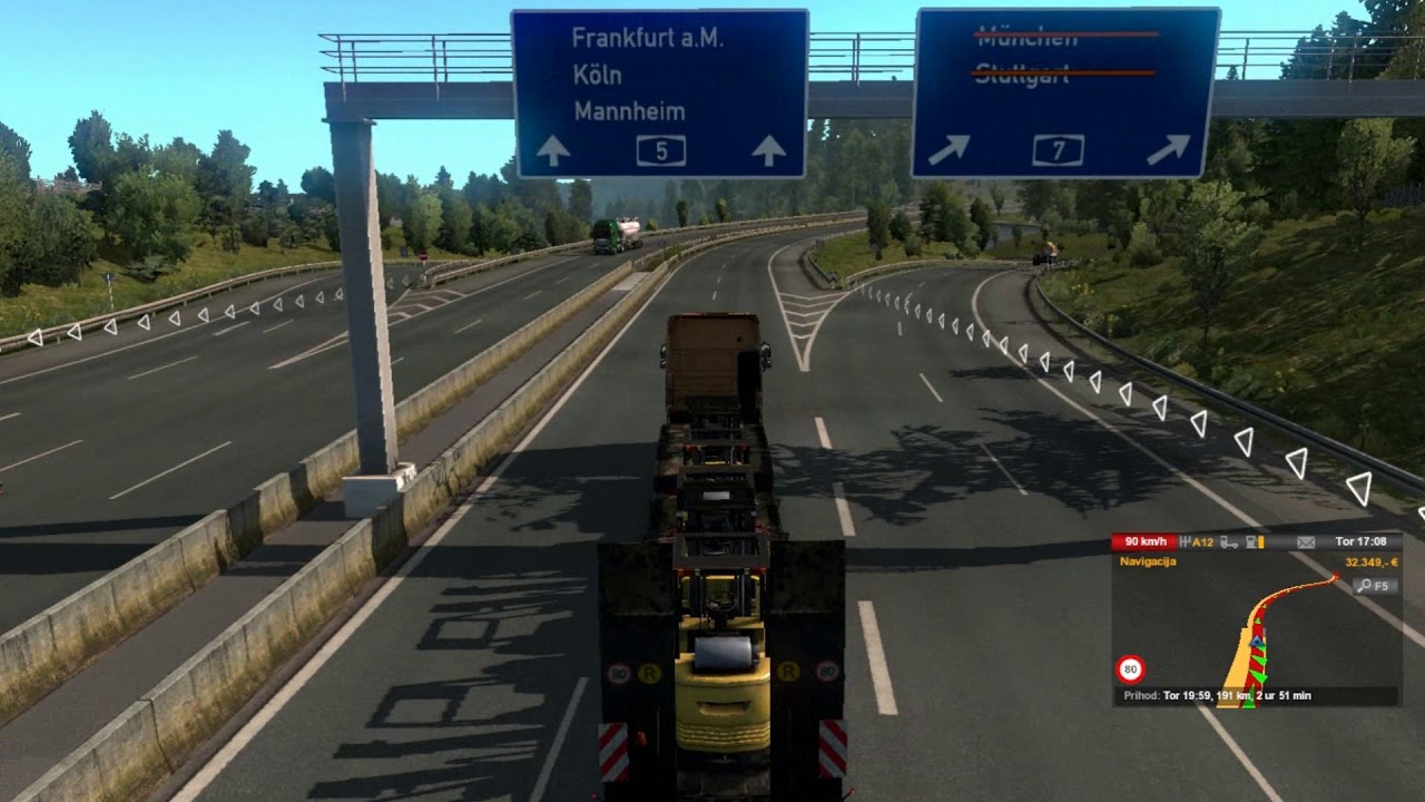 Euro Truck Simulator 2 GAMEPLAY - YouTube