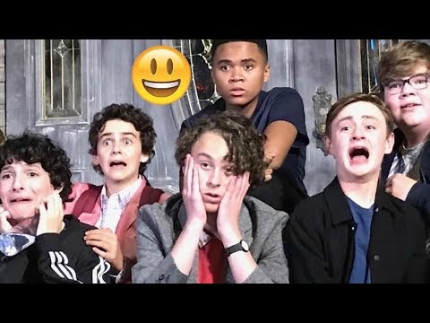 IT Movie Cast - TRY NOT TO LAUGH😊😊😊 - Best Funniest Moments 2017 #7 ...