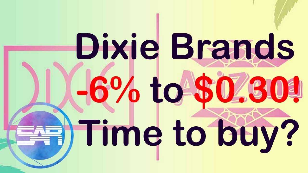 Dixie Brands Stock a Buy at 0.30? November Pick - YouTube