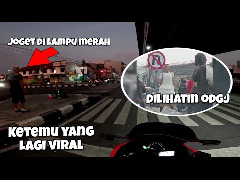 KETEMU YANG LAGI VIRAL JOGET DI LAMPU MERAH DI LIHATIN ODGJ | RIDING CIWIDEY