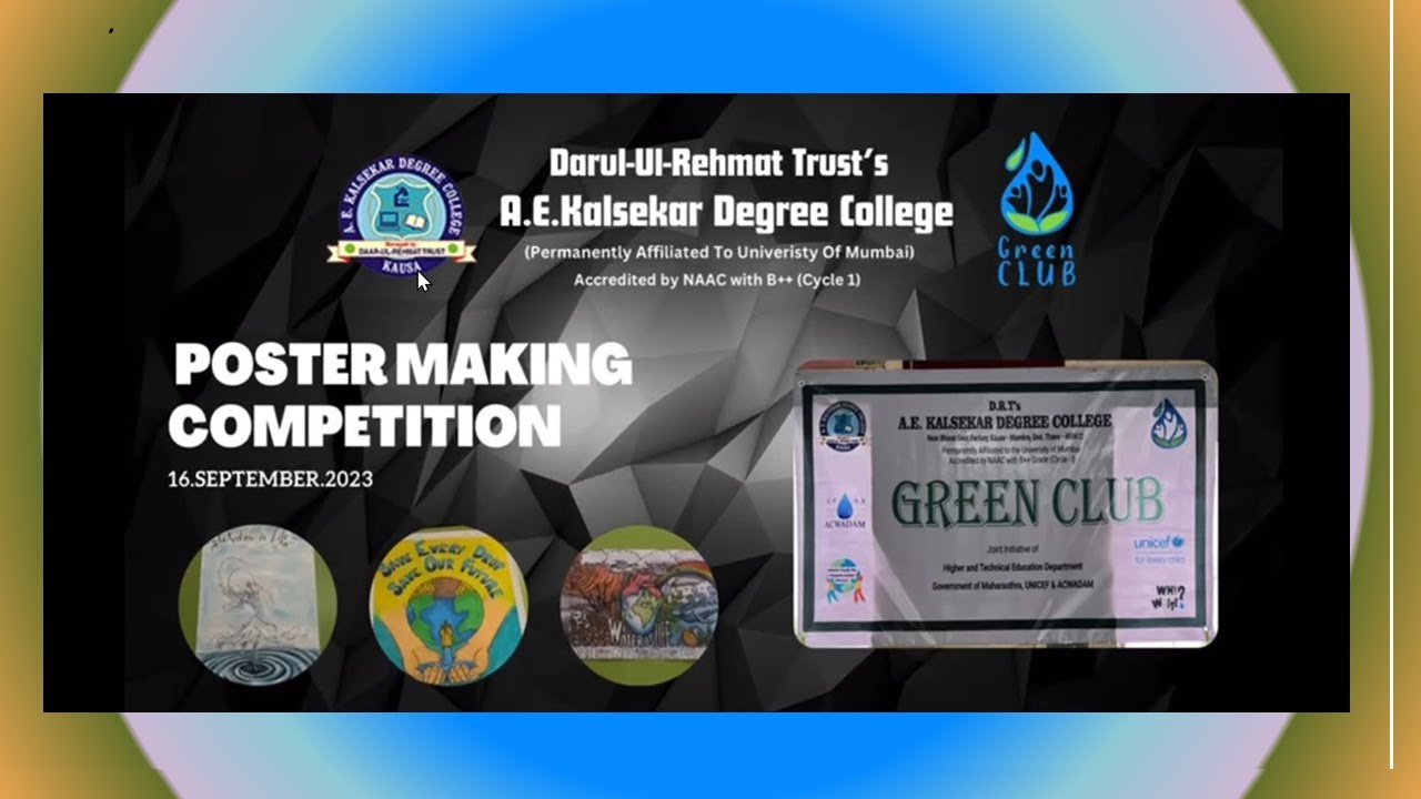 Green Club Poster Competition - YouTube